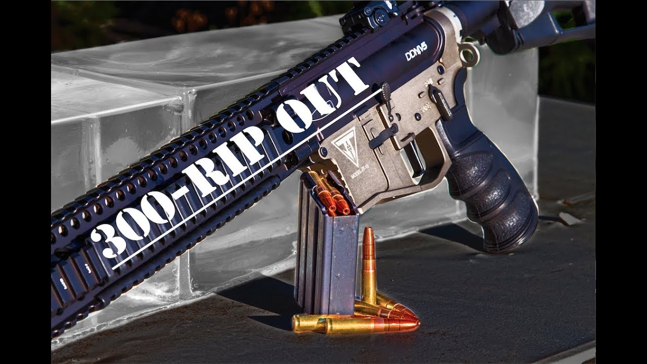 300 Blackout "RIP OUT" Round vs. Gel - YouTube
