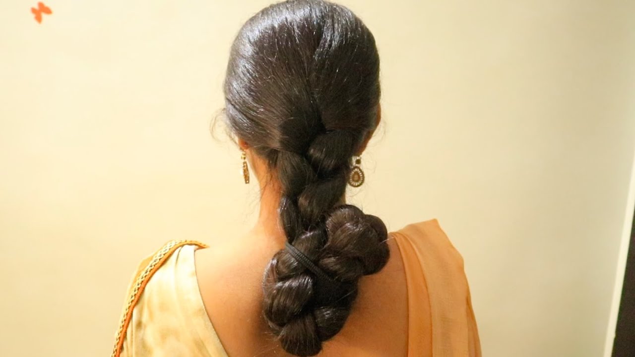 Everyday Folded Braid Hairstyle | Reverse Folded Hair Braid | DIY ...