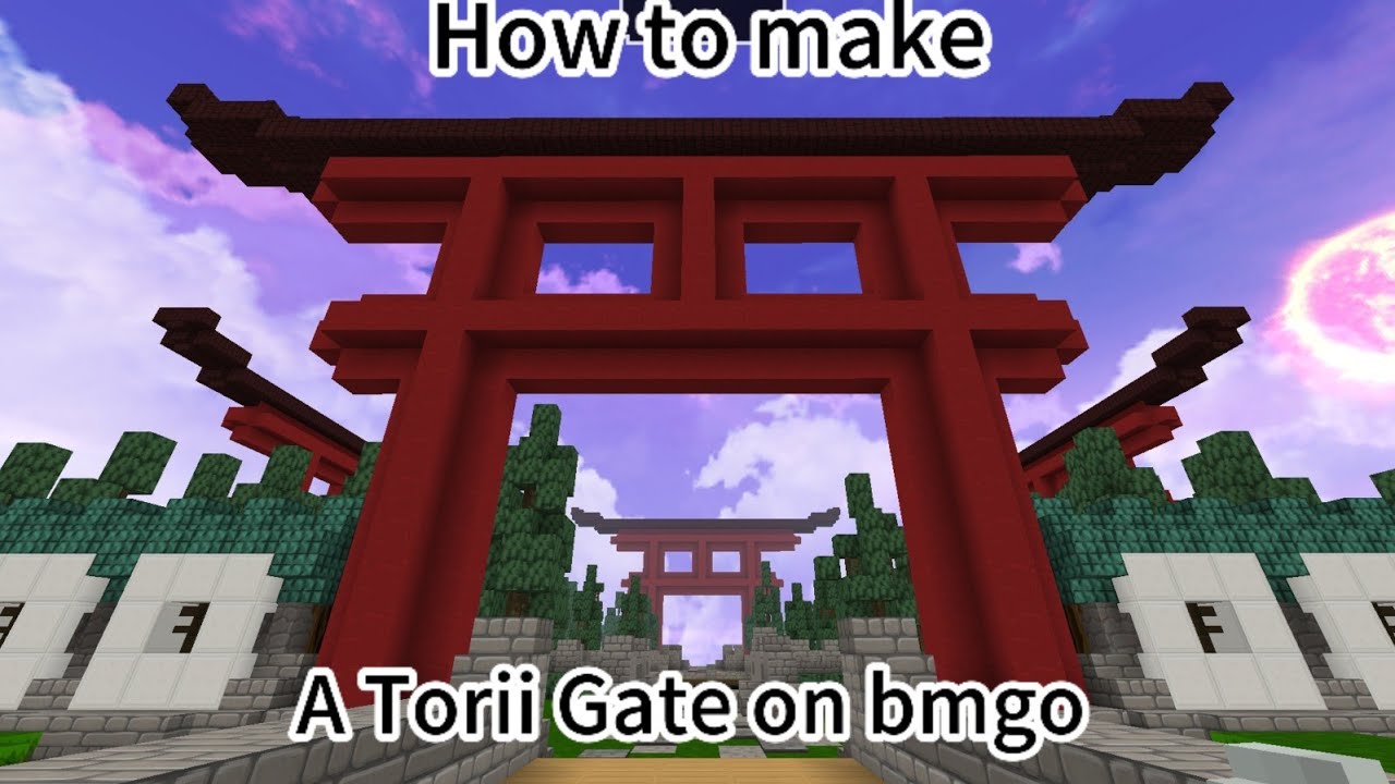 How to build a torii gate on bmgo - YouTube