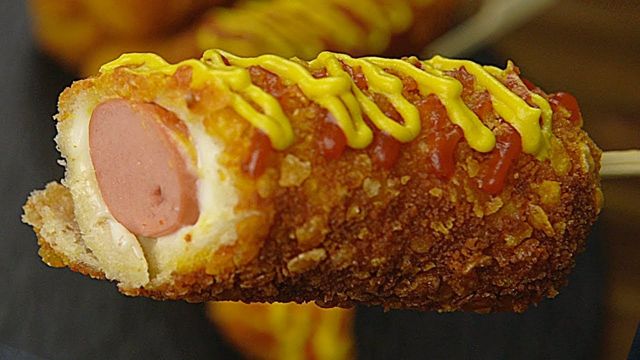 Delicious Crispy Hot Dogs with Cheese made from Sliced Bread! - YouTube