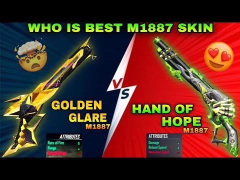 ‌NEW M1887 GUN SKIN FREEFIRE | M1887 GOLDEN GLARE | M1887 NEW SKIN ...