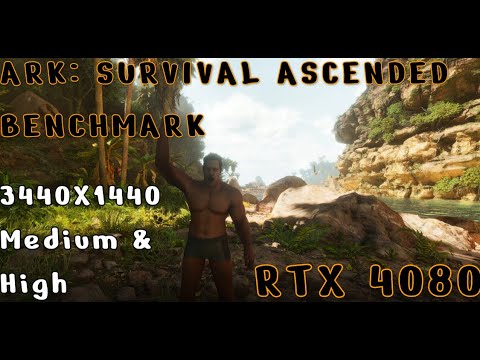 ARK: Survival Ascended 3440x1440 Medium-High Benchmark - RTX 4080 - YouTube