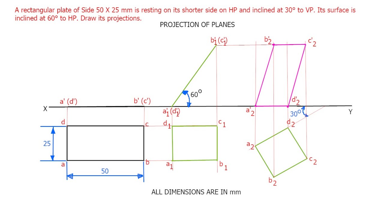 Projection Of Planes Rectangular Plate Resting On HP On Its Shorter projection-of-planes-rectangular-plate-resting-on-hp-on-its-shorter