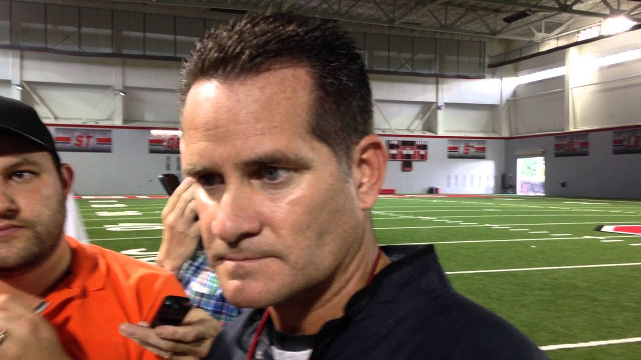 Ohio State QB Coach Tim Beck on Day One of Camp - YouTube