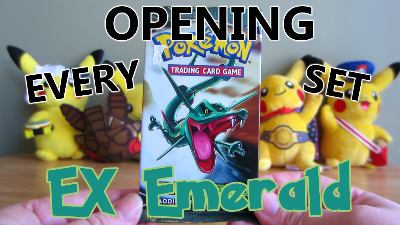 Opening EVERY Pokémon TCG Pack! (1998-2014) - EX Emerald - YouTube