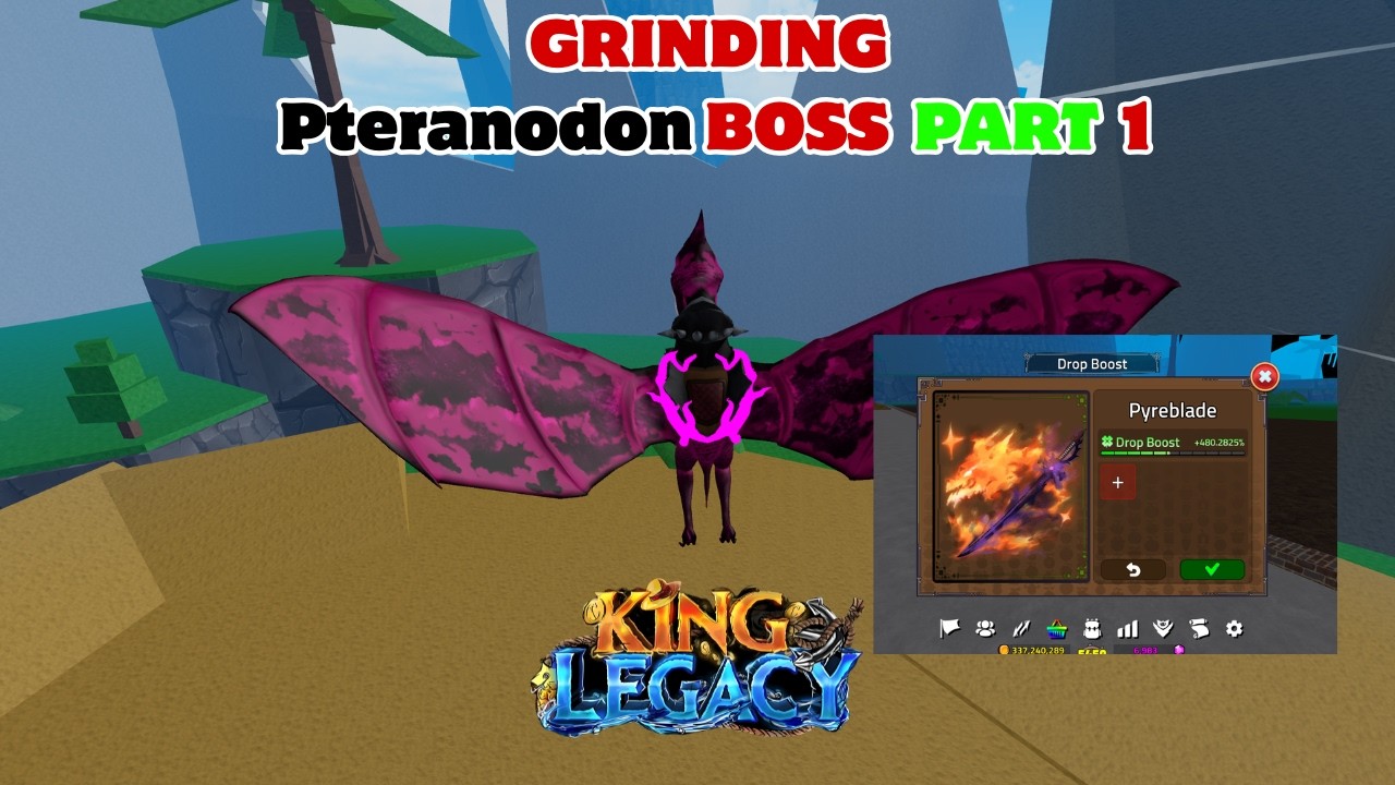 Grinding Pteranodon boss till i get pyre blade part 1 - YouTube