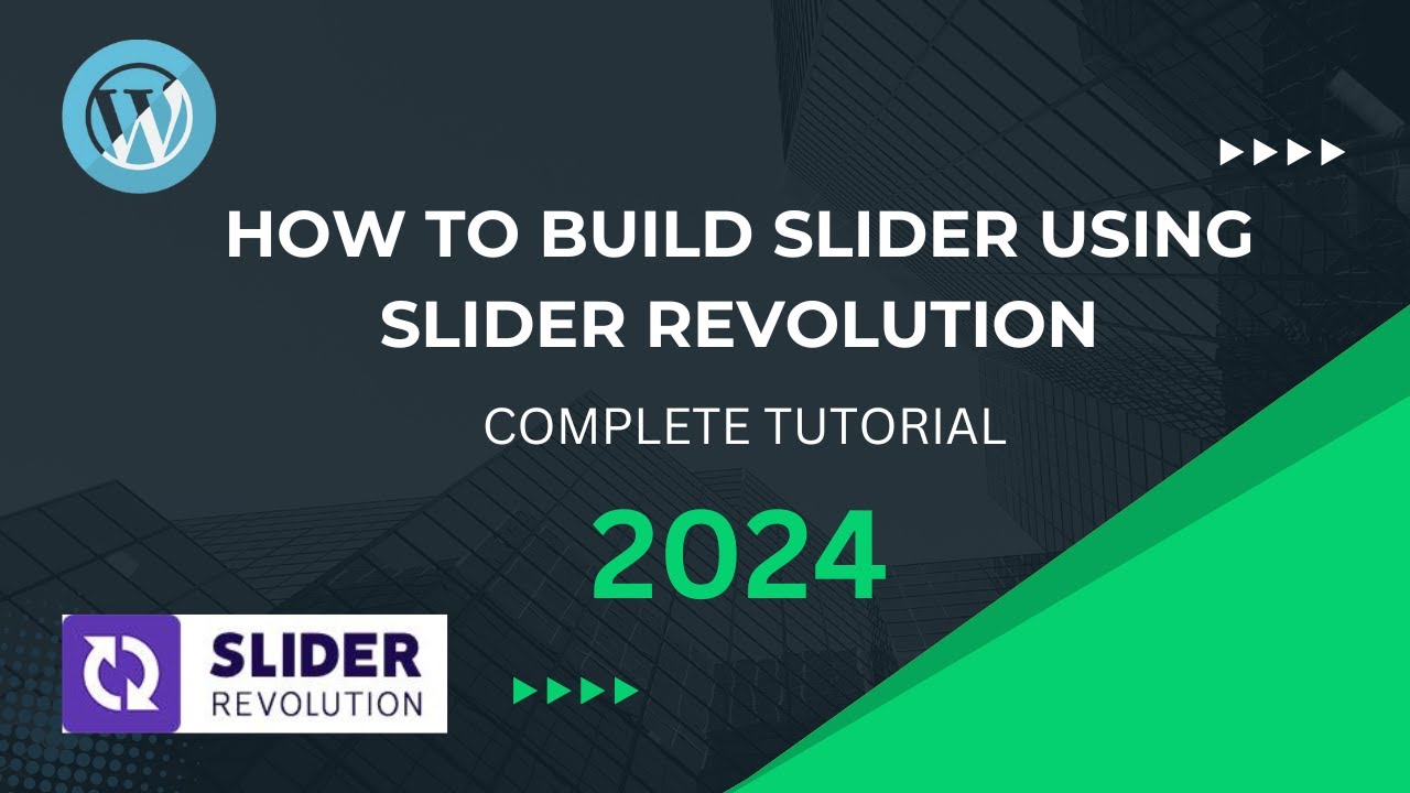 Slider Revolution 6 Complete Tutorial 2024 - How build animated slider ...