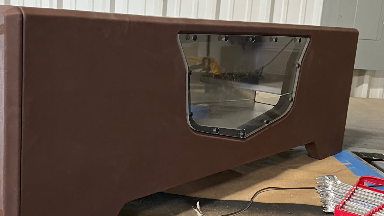 2015 Escalade custom subwoofer box 2-10” downfire DD Audio 3500 series ...