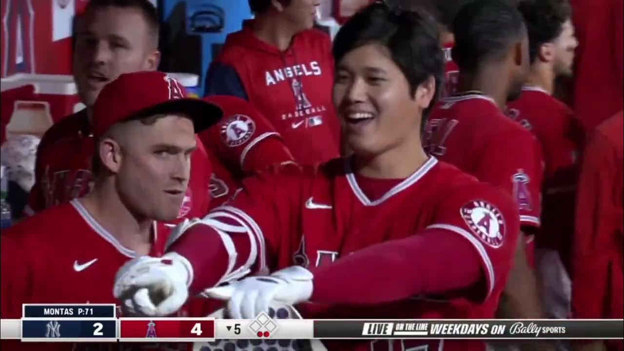 2022年8月30日 NYYvsLAA 大谷翔平全4打席29号ホームラン - YouTube