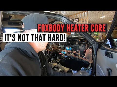 Foxbody Heater Core - It's not that bad to change! TIPS03E43 - YouTube