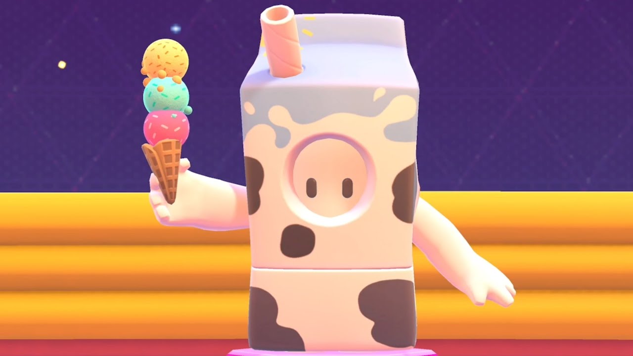 Cow Juice - Ice Cream Catastrophe celebration - Fall Guys - YouTube