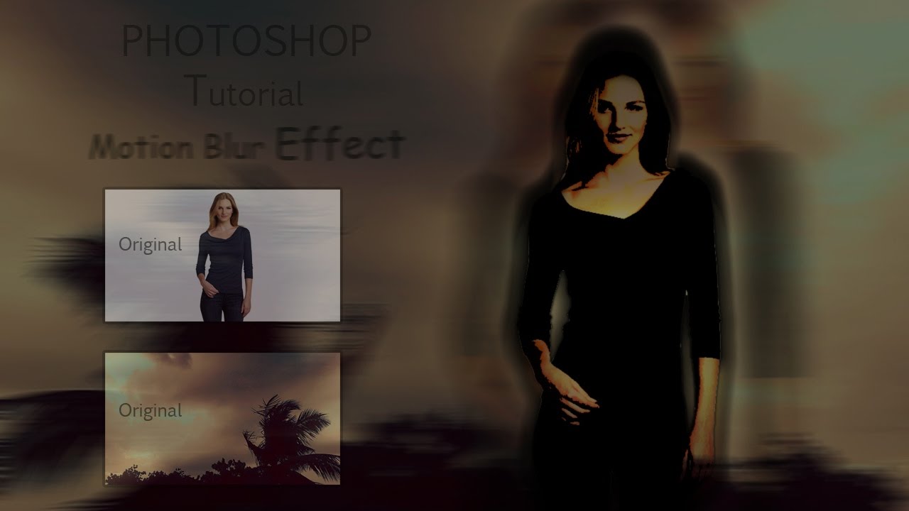 Photoshop tutorial motion blur effect - YouTube