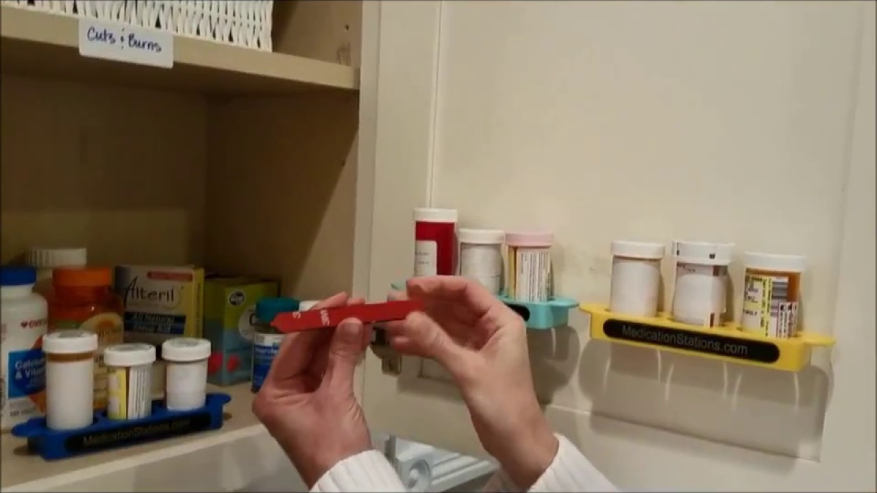 Magnetic Pill Bottle Holder - YouTube