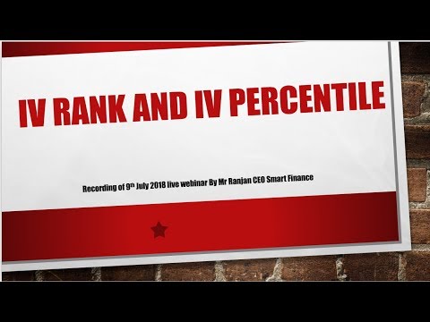 IV Rank and IV Percentile - YouTube