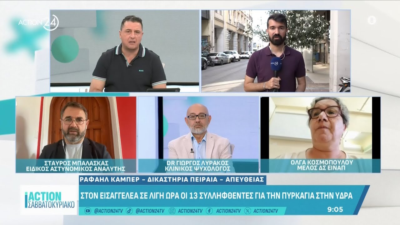Στον εισαγγελέα οι 13 συλληφθέντες για την πυρκαγιά στην Ύδρα | ACTION ...