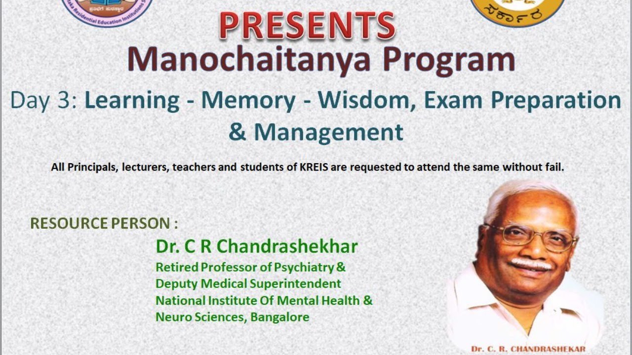 Day 3: Learning - Memory - Wisdom, Exam Preparation & Management - YouTube