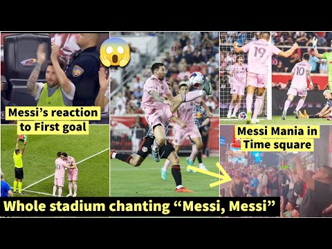 🤯Rival fans reaction to Messi crazy Goal & Entry | Messi vs New York Redbulls