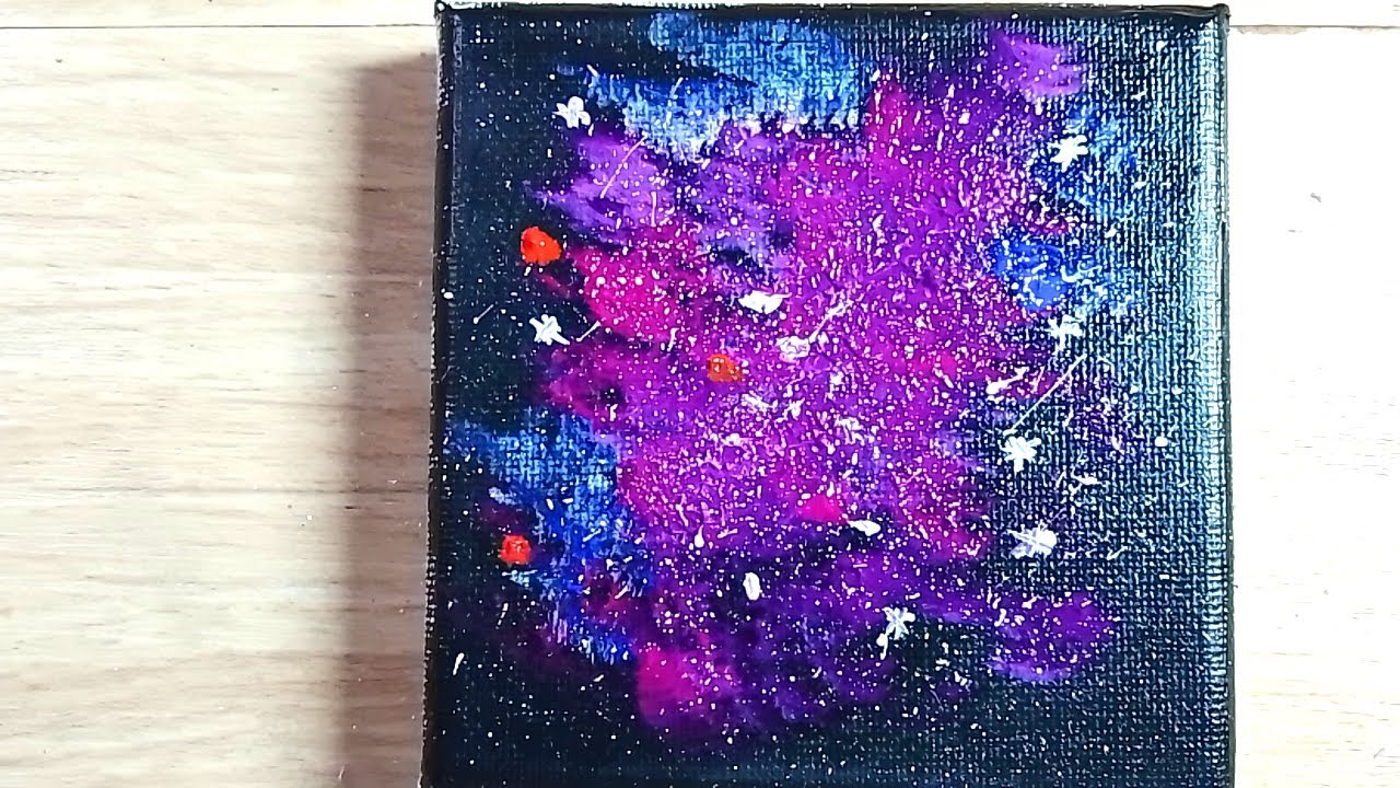Nebula Painting | Acrylic Painting | Gerald Art Journey - YouTube