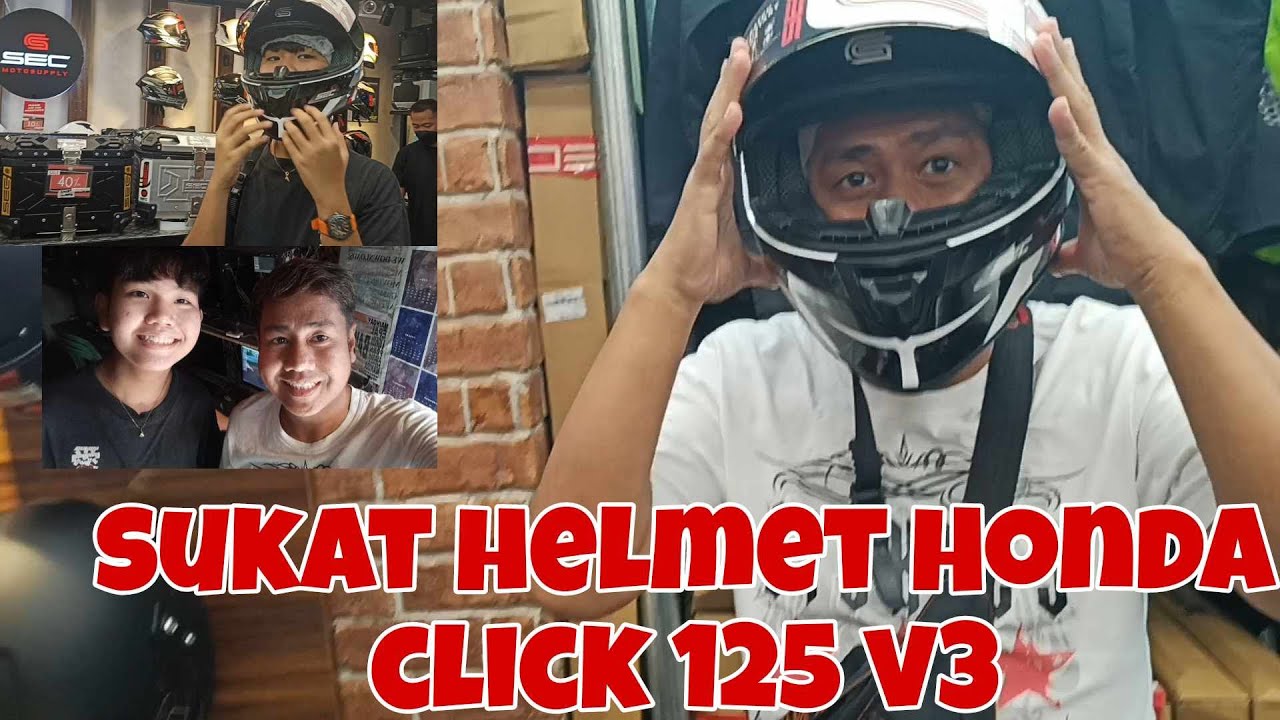 SUKAT HELMET AT TINGIN TOP BOX SEC THE ALL NEW HONDA CLICK 125 VERISON ...