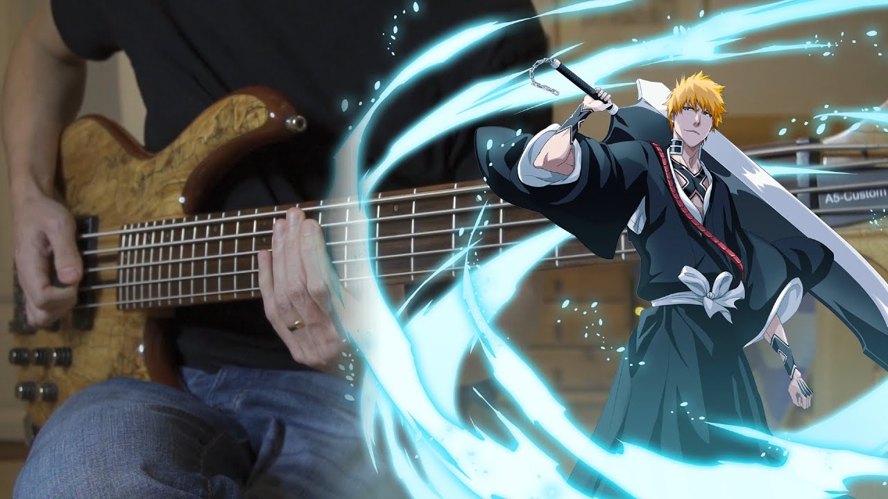 BLEACH OP3 Thousand Year-Blood War Bass cover + TABS - YouTube