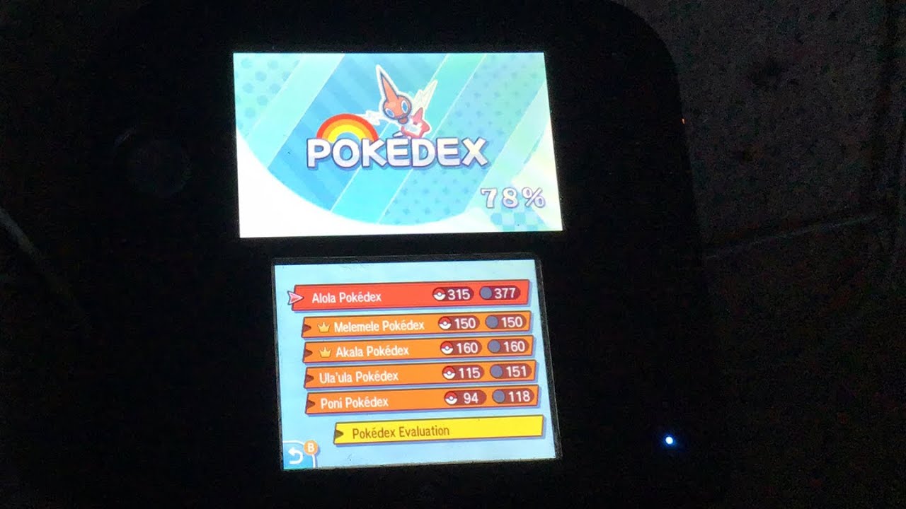Ultra Moon Dex Completion Attempt - YouTube