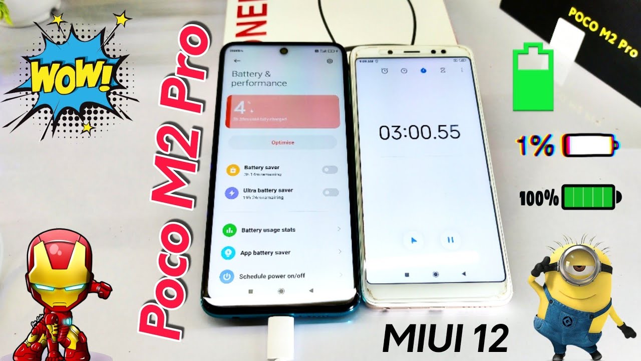 Poco M2 Pro Charging Test 33W Fast Charging Test on MIUI 12 , Problem ...