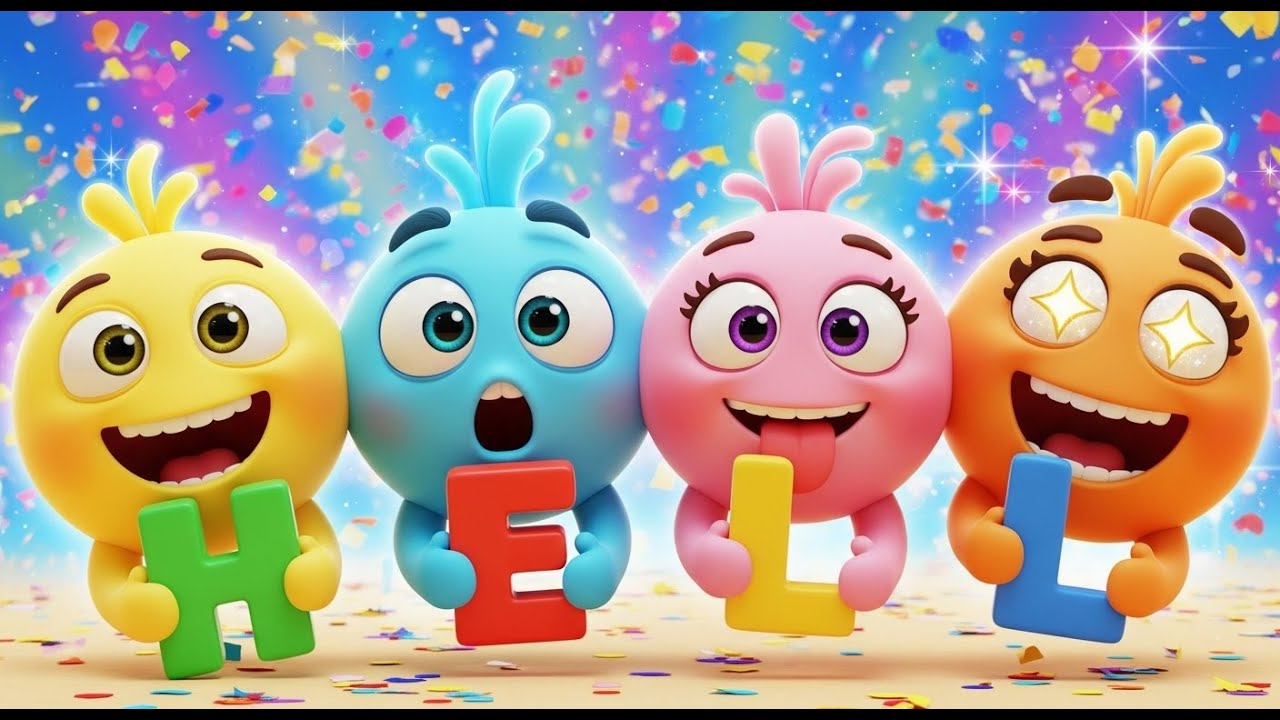 Learn A to Z with Silly Faces and Emotions 😁😝😮 | Kids Educational Video ...