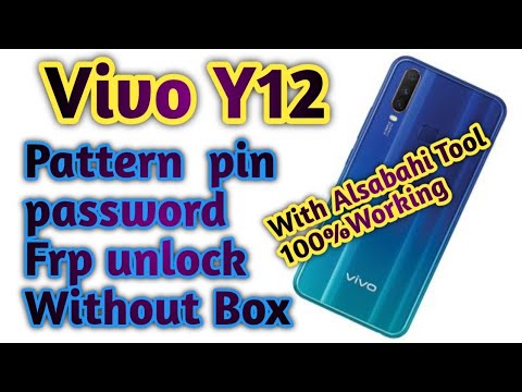 Vivo Y12 Pattern pin password frp unlock without Box With Alsabahi Multi tool 100%working - YouTube