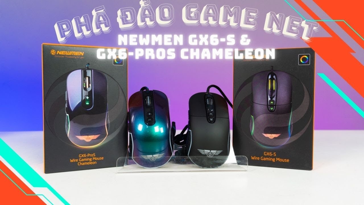 Bộ đôi chuột Newmen GX6-S và GX6-ProS Chameleon chất lượng phá đảo Game Net - YouTube