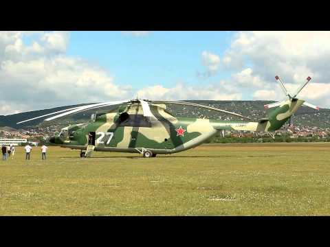 Mil Mi-26 (World's largest helicopter) take off at Budaörs (EW-260TF)