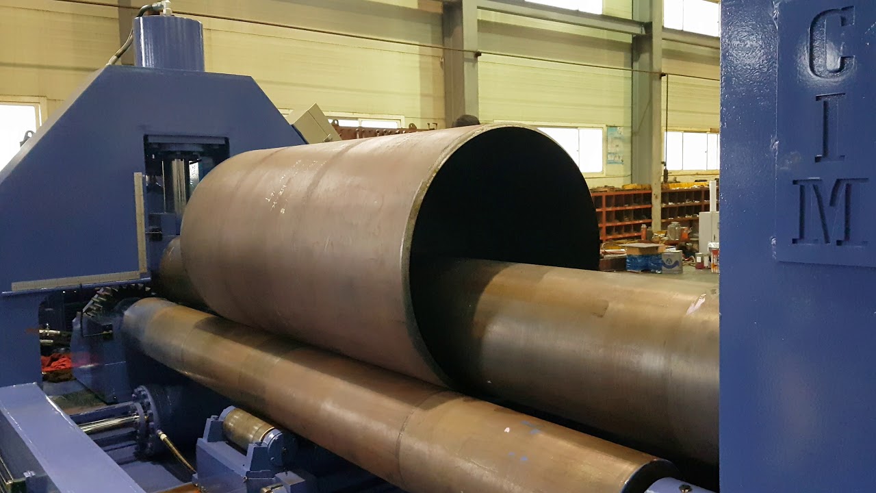 Customer CL Bending 3-roll bending roller - YouTube