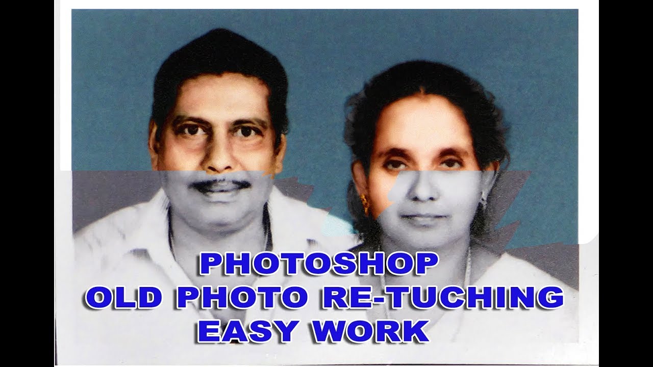 old photo retouching tutorial - YouTube