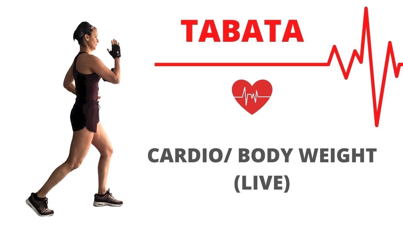 TABATA Workout (LIVE) - Cardio/ Body weight Interval training - YouTube
