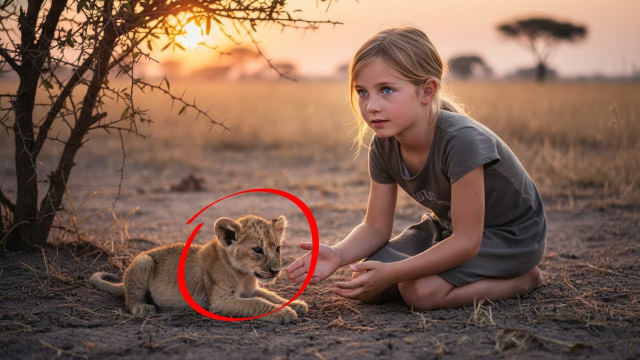 A Little Girl Saved an Abandoned Lion Cub — Years Later, the Lion ...
