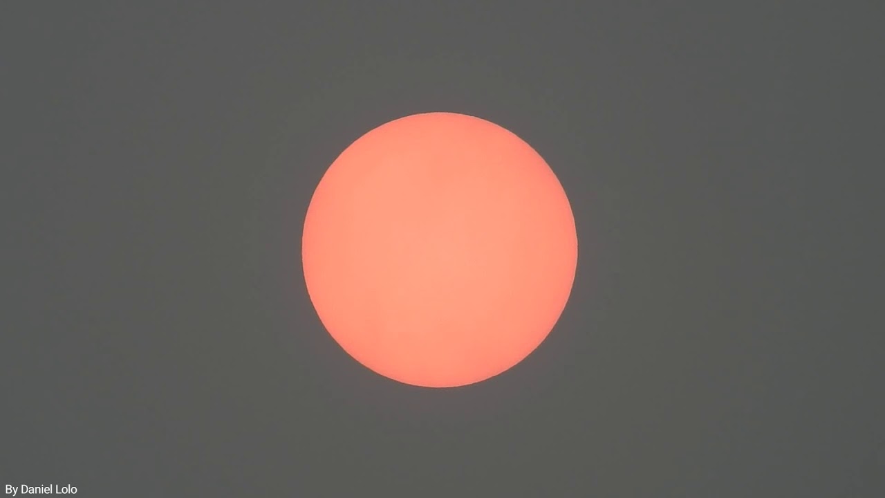 Red Sun Phenomenon seen across UK ( 16/10/2017 ) - YouTube