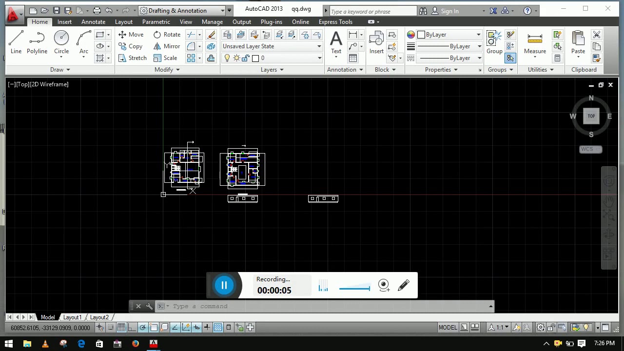 Drawing of parapet roof using autocad - YouTube