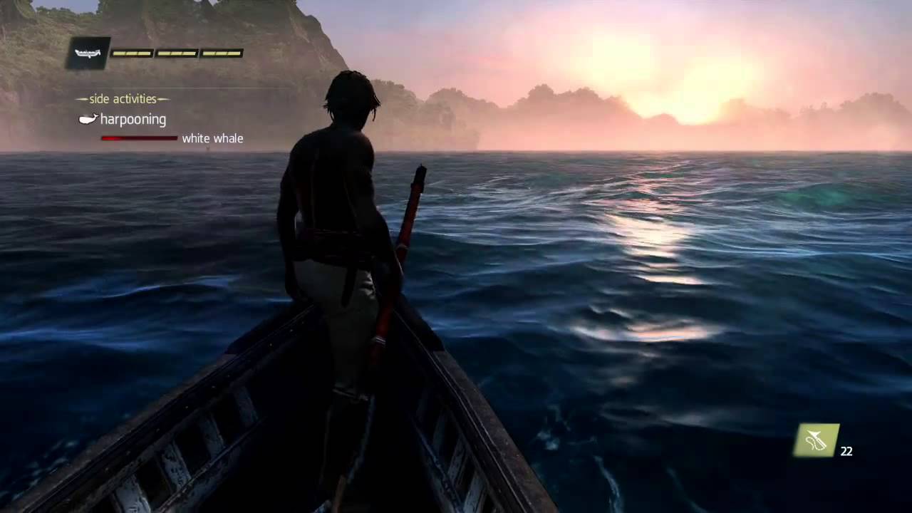 Assassin's Creed 4 Black Flag - PS4 - Harpoon a White Whale and Whaler ...