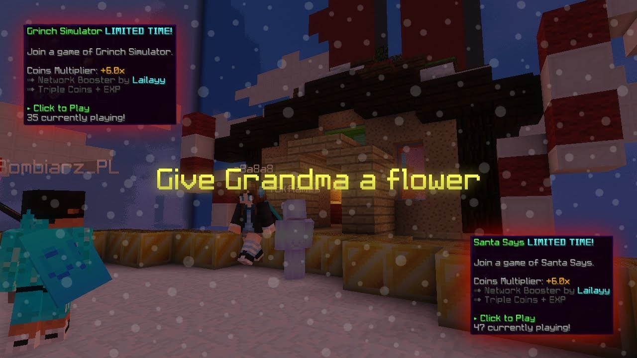 Getting FESTIVE with Hypixel's Christmas Games! - YouTube