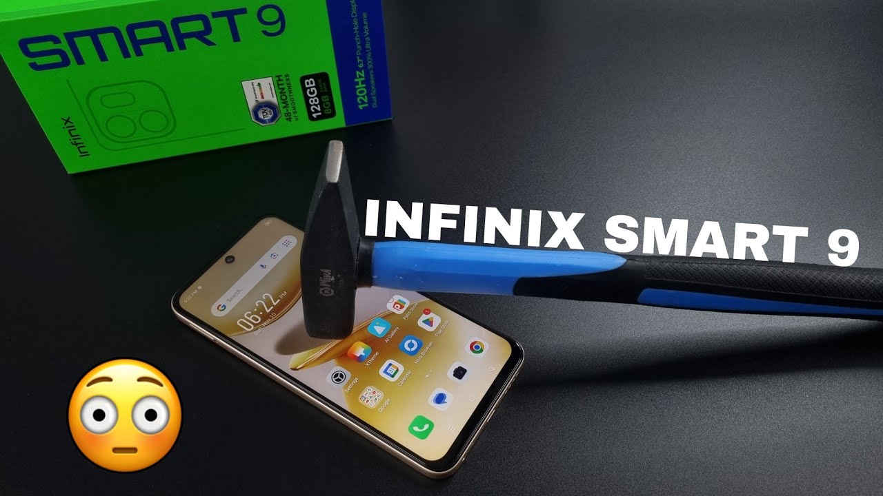 Infinix Smart 9 Screen Scratch & Durability Test 🔨🛠️ - YouTube