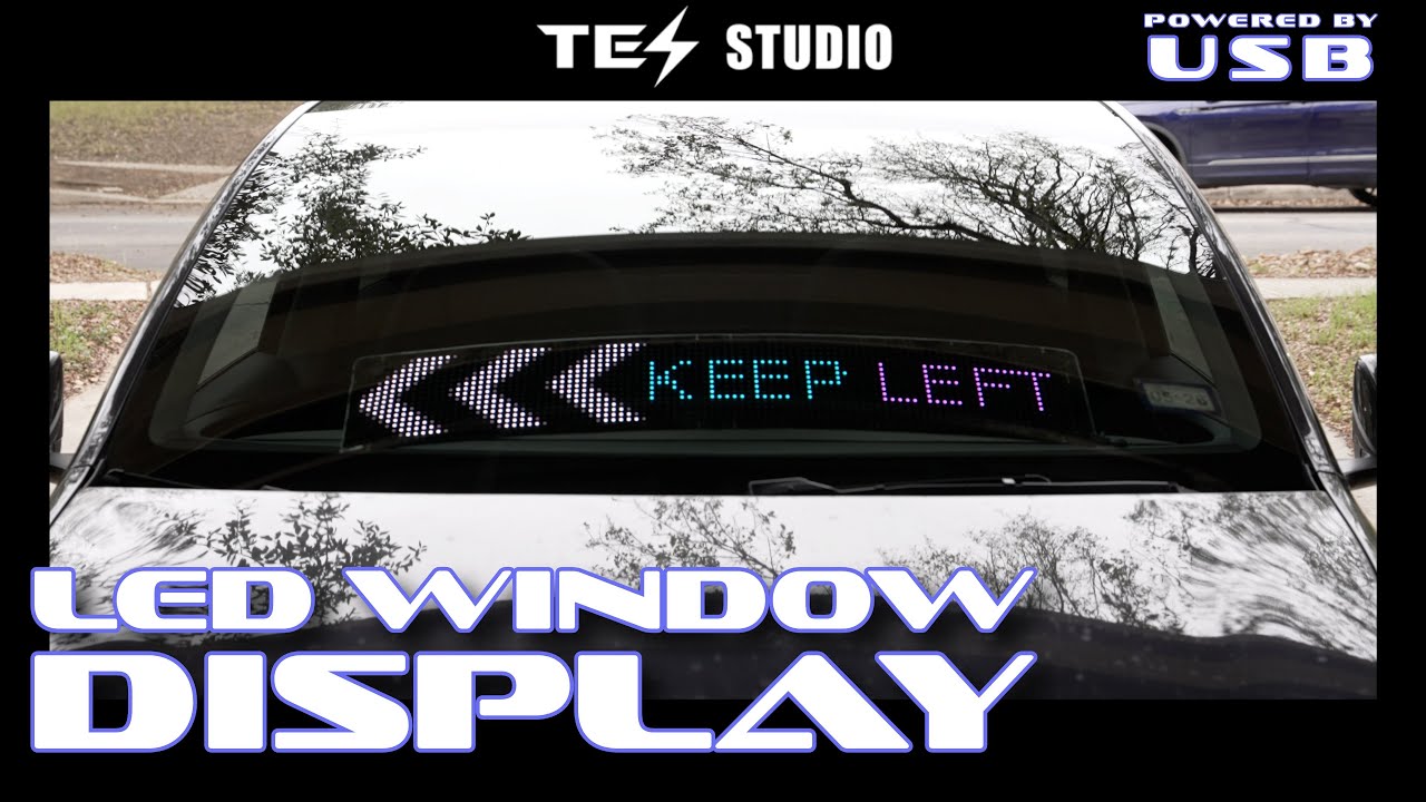 LED Window Display - Programmable & Customizable - YouTube