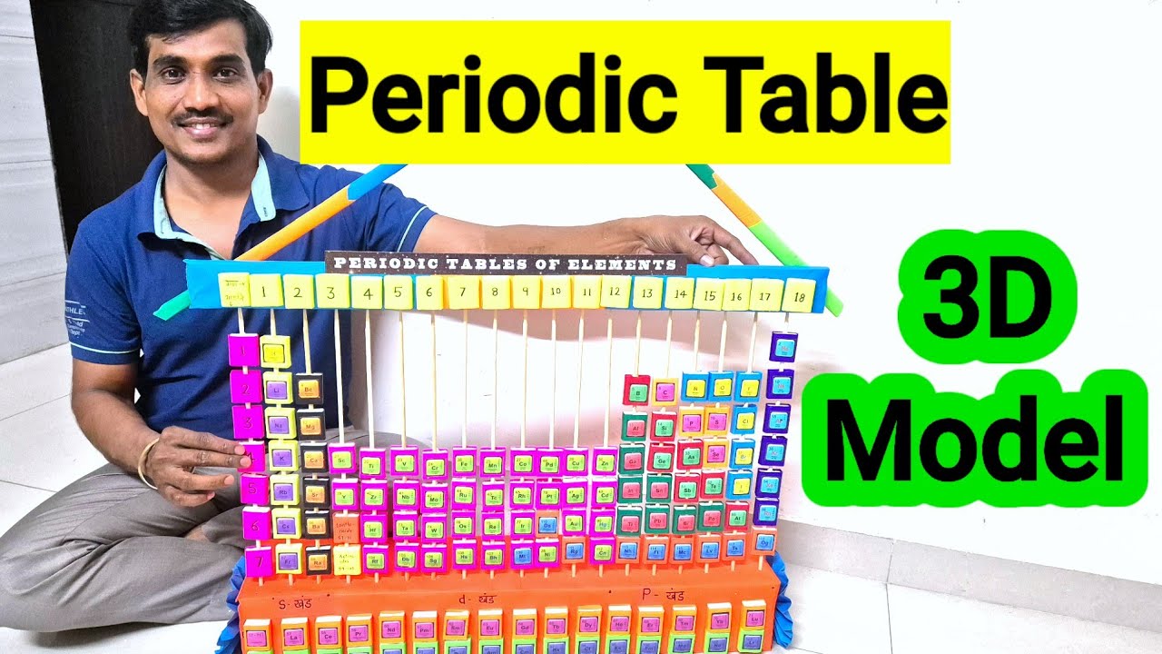 periodic table model 3d making science project | learn periodic table ...