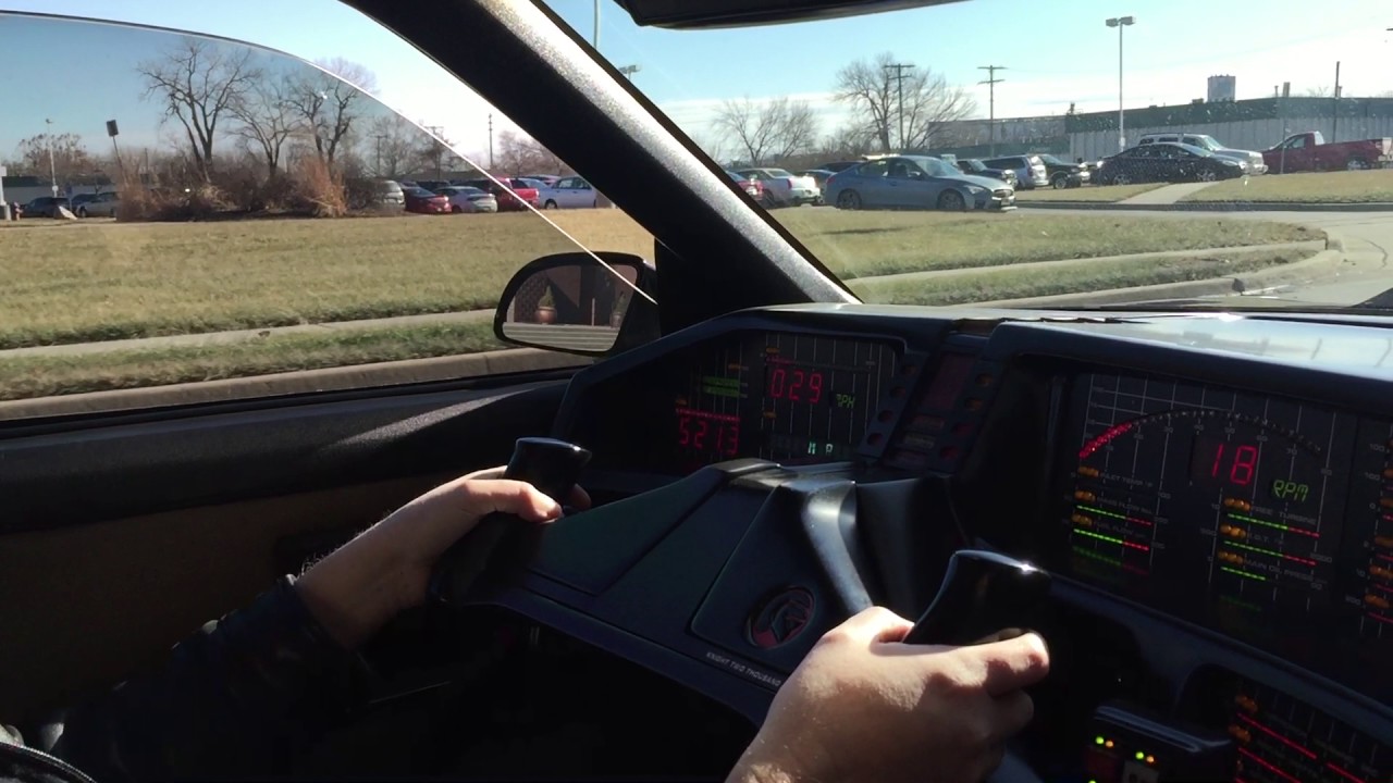 First Time Driving KITT From Knight Rider - YouTube