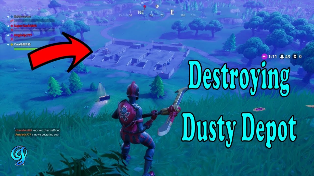 Fortnite Dusty Depot Destroyed