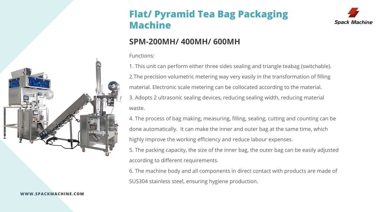 How does the Automatic Pyramid Tea Bag Packaging Machine Work? - YouTube