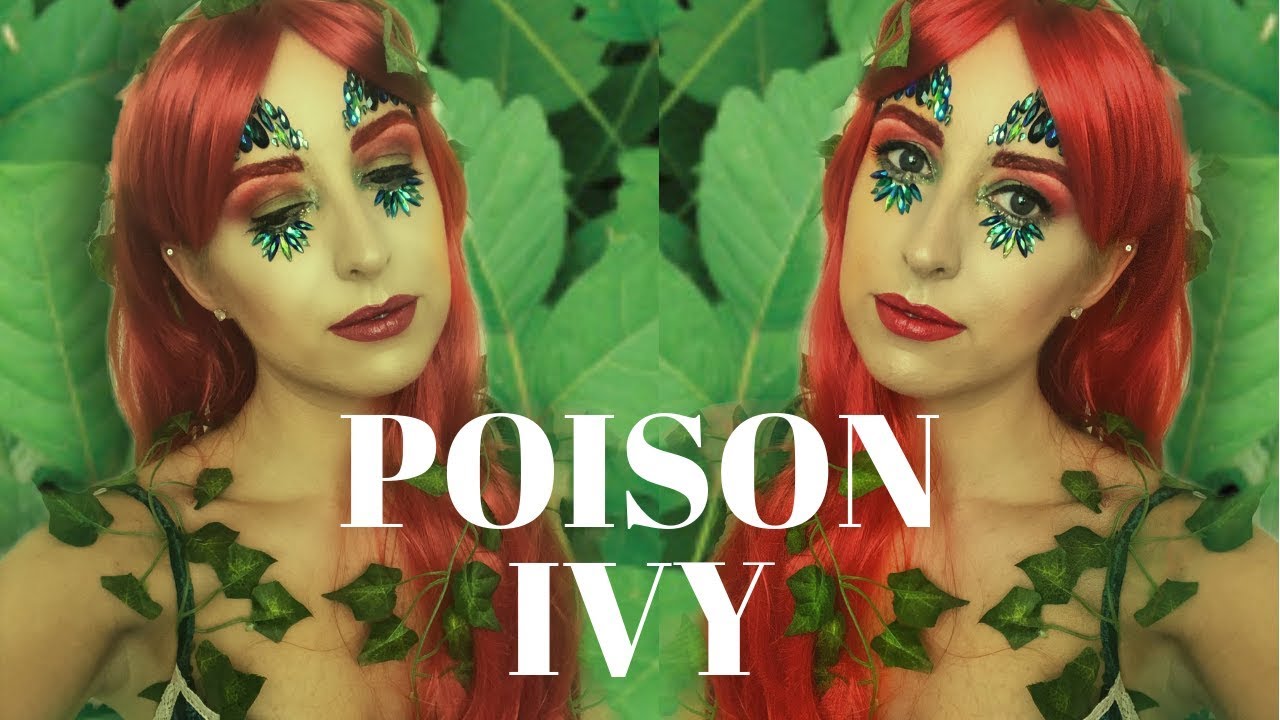 POISON IVY HALLOWEEN MAKEUP TUTORIAL | THE GYPSY SHRINE FACE JEWELS ...