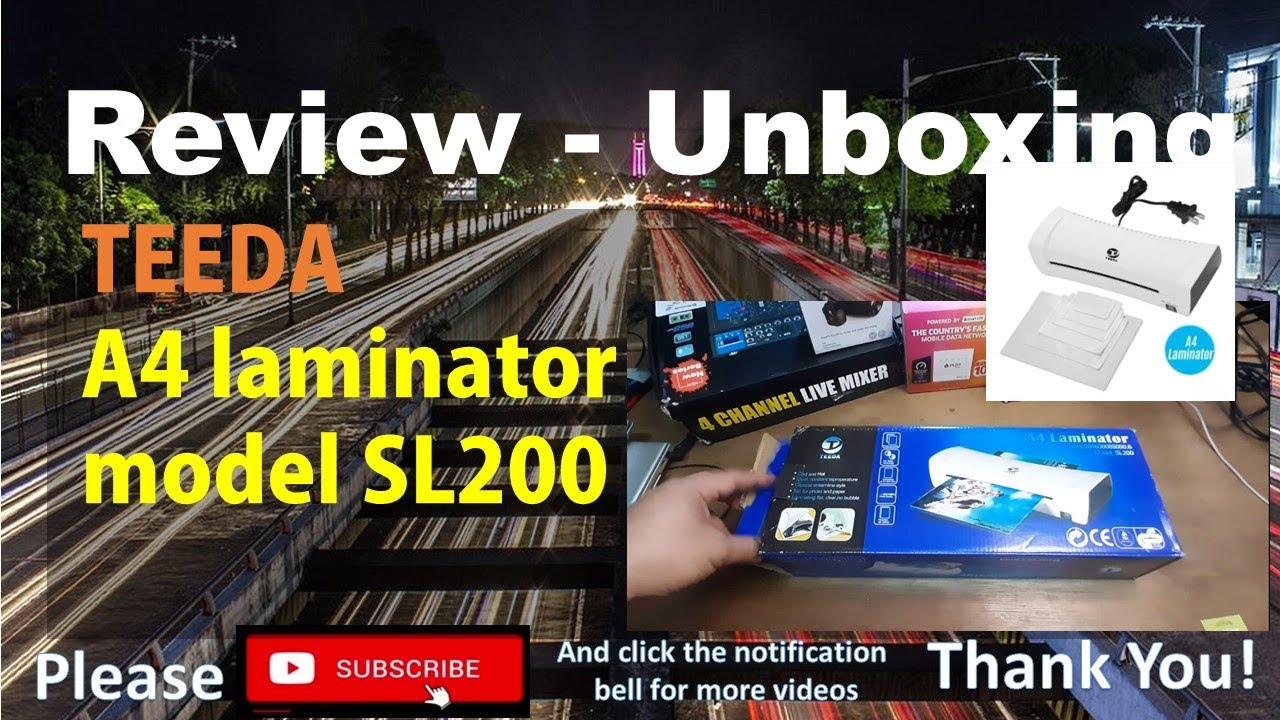 Teeda A4 Laminating machine - YouTube