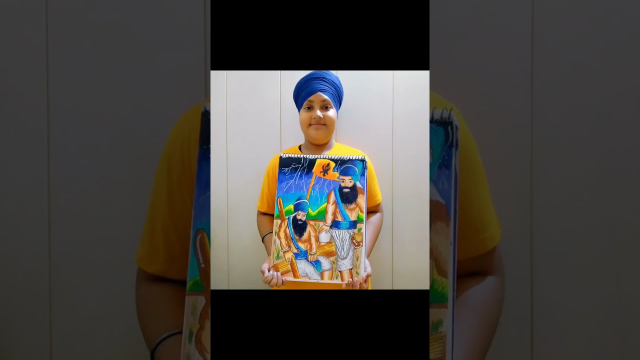 How to draw Sikh Warrior Baba Bota Singh Ji Baba Garja Singh Ji #shorts ...