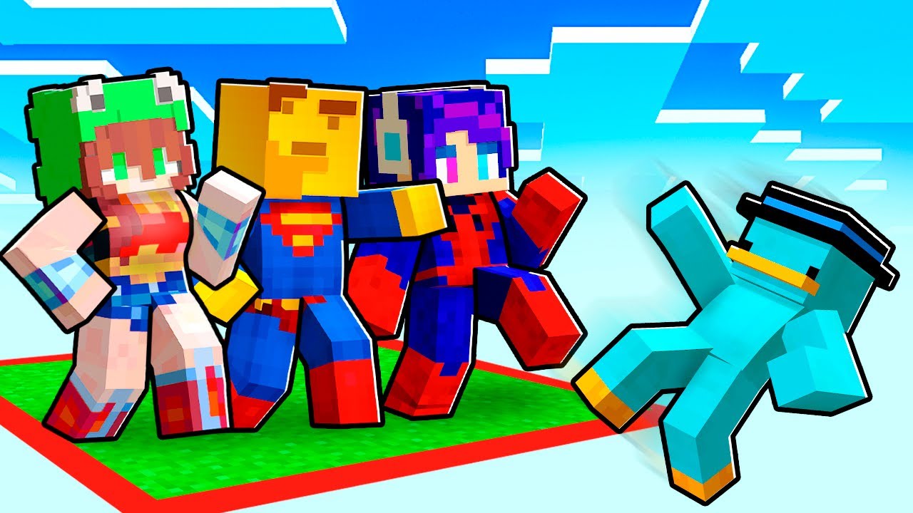 Encerrados en Un CHUNK Siendo SUPERHÉROES! - YouTube