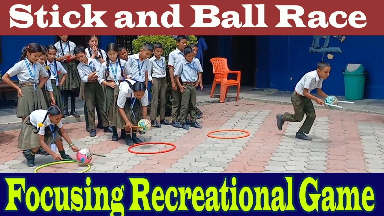 stick and ball race | recreational game | बल र लठ्ठी दौड ...