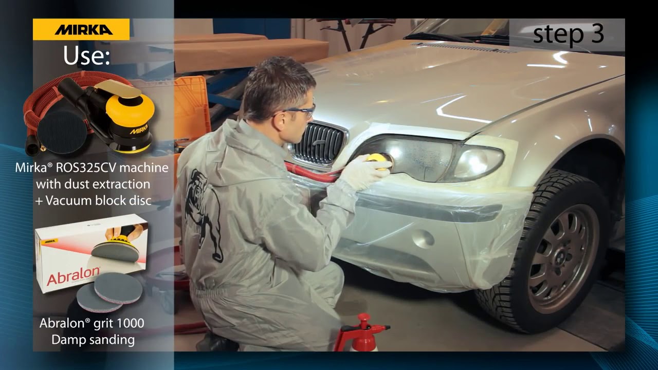 Mirka Head Light Restore Solution - YouTube